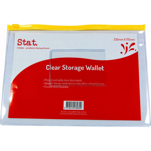 Stat. Transparent Data File Envelope 235X175MM | Mega Office Supplies