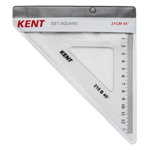 Kent Set Square 45 Degrees 210mm | Mega Office Supplies