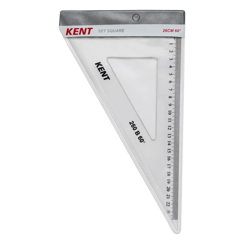 Kent Set Square 60/30 Degrees 260mm | Mega Office Supplies