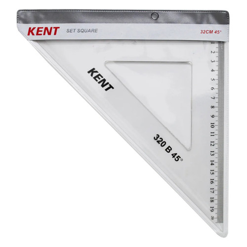 Kent Set Square 45 Degrees 320mm | Mega Office Supplies