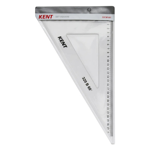 Kent Set Square 60/30 Degrees 320mm | Mega Office Supplies