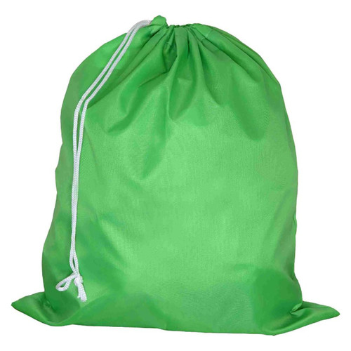 Osmer Drawstring Bag Polyester Green Pk10 | Mega Office Supplies