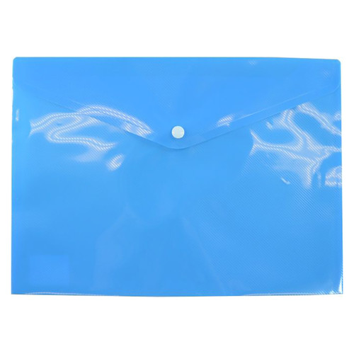 Osmer Document Wallet A4 Blue Pack 12 | Mega Office Supplies