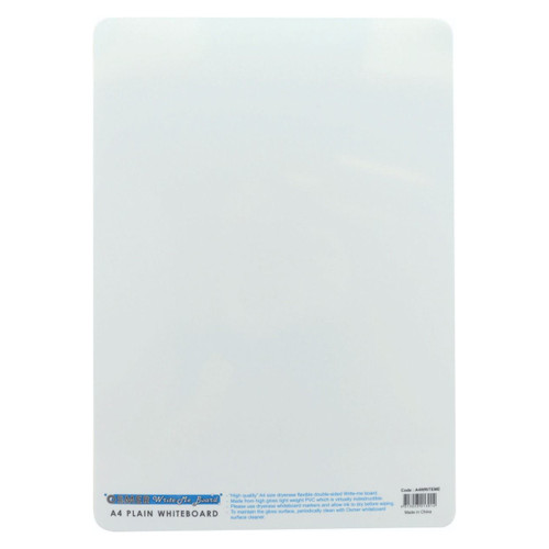 Osmer Write-Me Board A4 Flex Plain 2-Sided Pk12 | Mega Office Supplies
