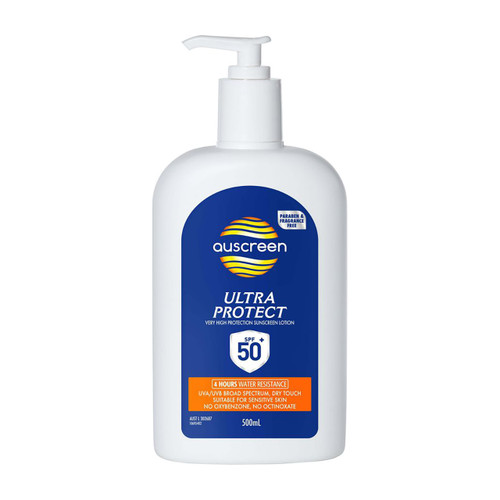 Auscreen Ultra Protect SPF 50+ 500ml 12's | Mega Office Supplies