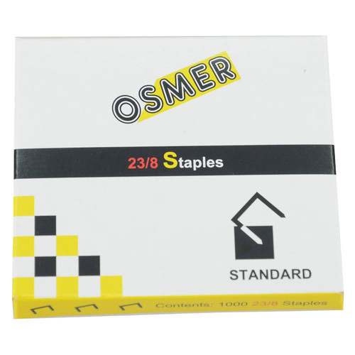 Osmer Heavy Duty 23/8 Staples Box 1000 | Mega Office Supplies
