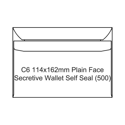 Candida C6 Plain Sec Wlt Self Seal Bx500 | Mega Office Supplies