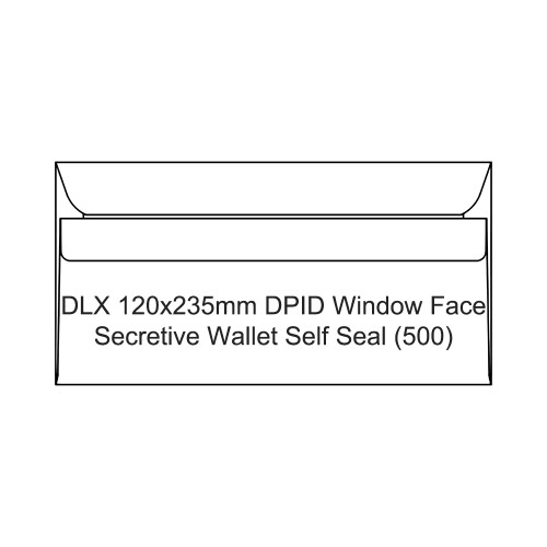 Candida DLX DPID Window Sec Wlt Self Seal Bx500 | Mega Office Supplies