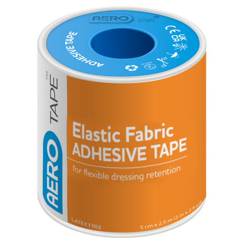 AeroTape Elastic Fabric Adh Tape 5cmx2.5m Pk3 | Mega Office Supplies