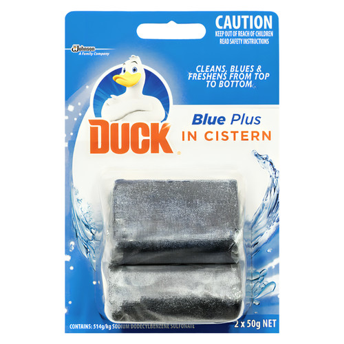 Duck Flush in-Cistern Blue 50g Twin Pack x 6 | Mega Office Supplies