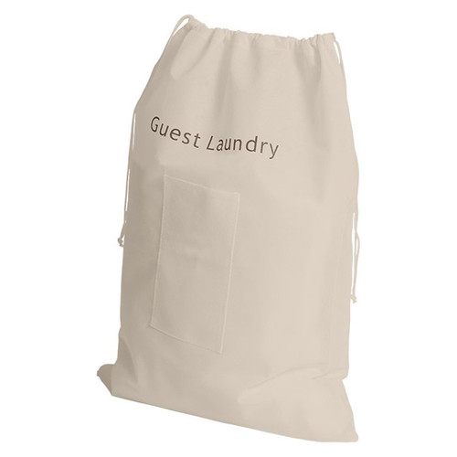 Compass Non-Woven Guest Laundry Bag Natural Pk50 | Mega Office Supplies