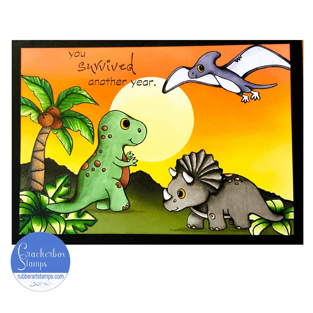 A Dino Birthday Card