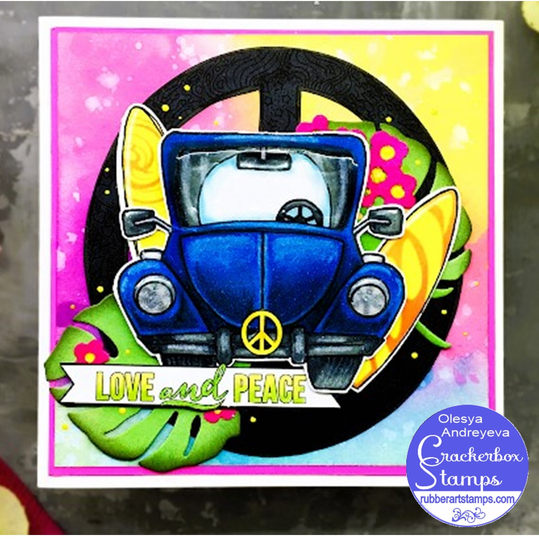 Love And Peace Car Card