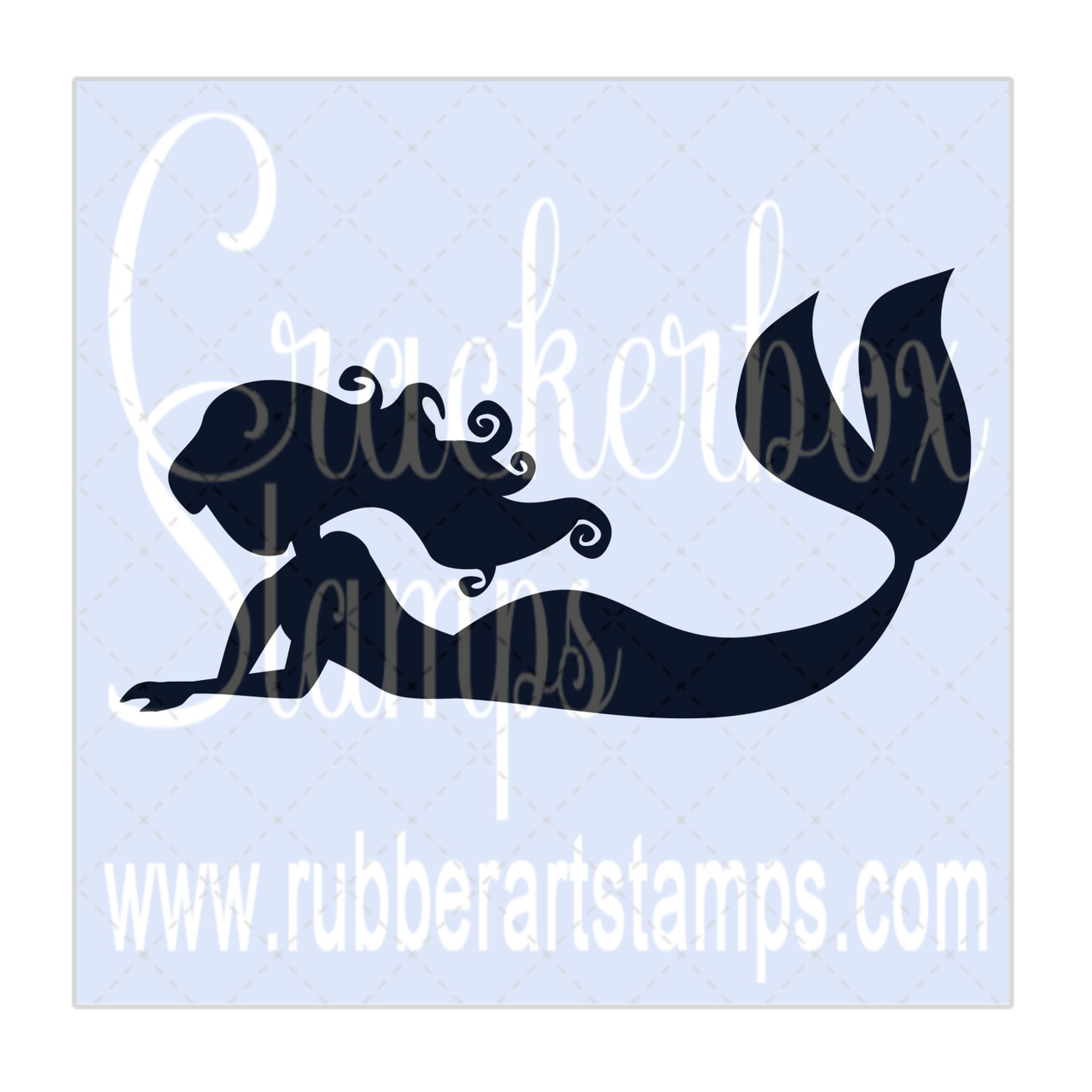 Mermaid Laying - Crackerbox Stamps