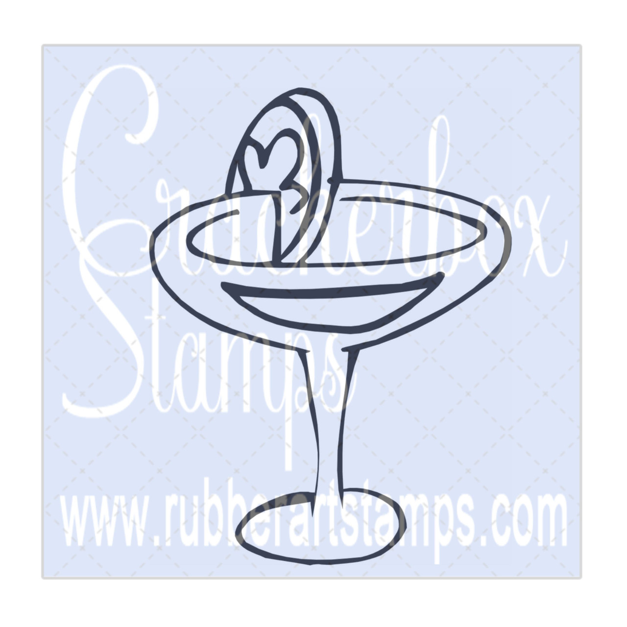 Cocktail Glass - Crackerbox Stamps