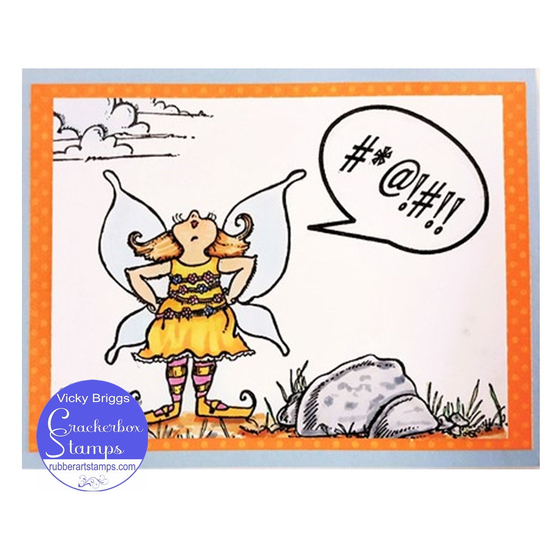 Word Bubble round - Crackerbox Stamps