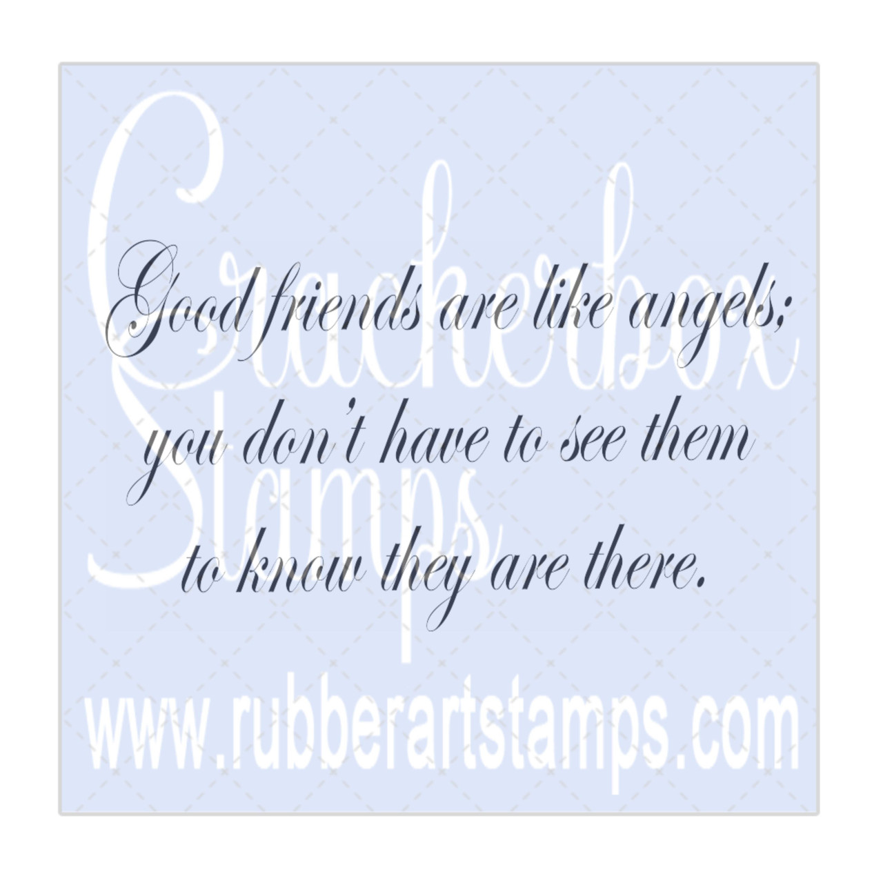 Friends Like Angels - Crackerbox Stamps