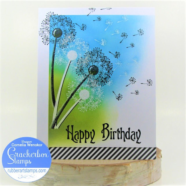 Dandelion & Fluff Set of 2 - Crackerbox Stamps