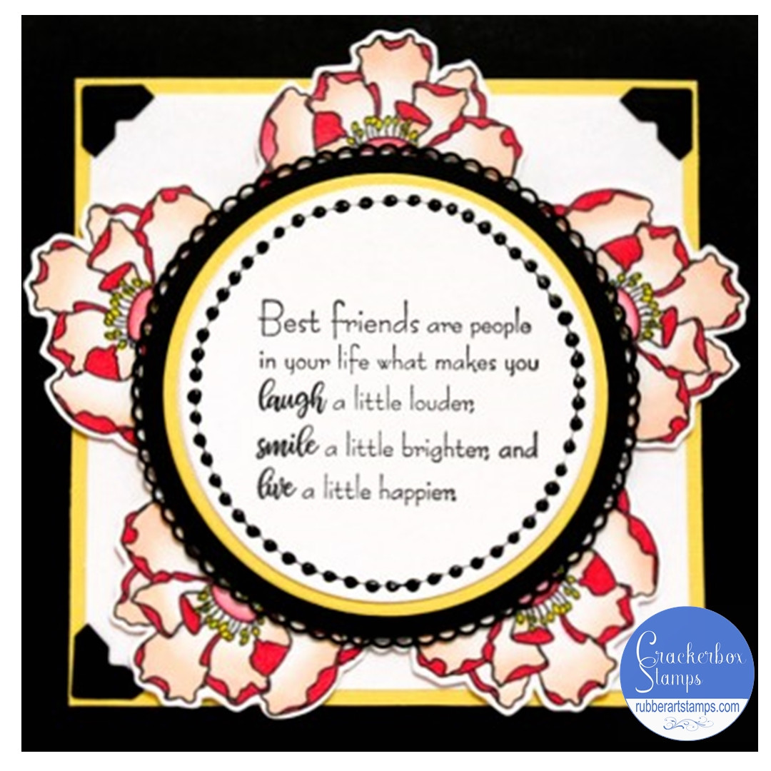 Best Friends Friendship Card - Crackerbox Stamps