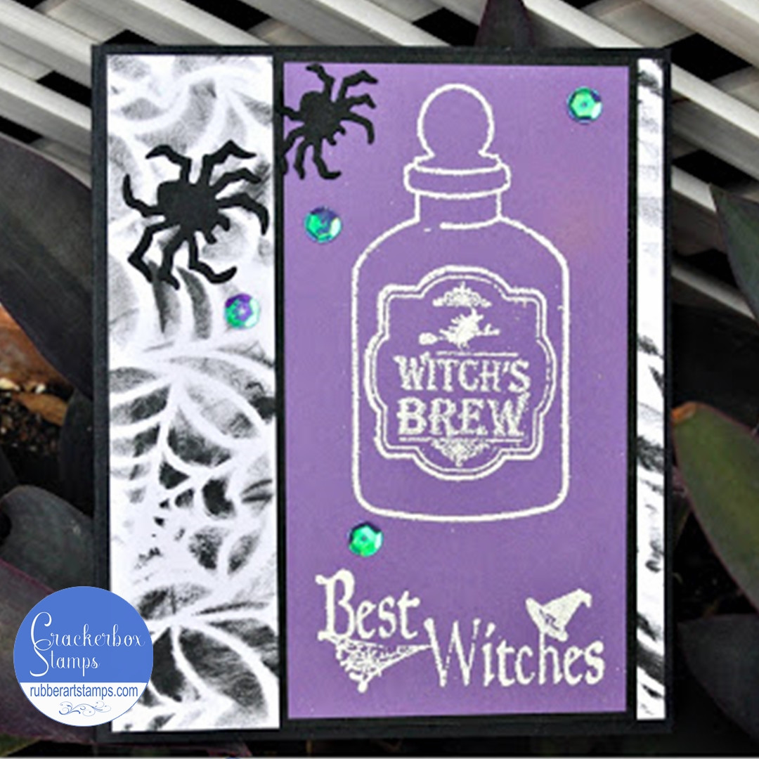 Label Witch's Brew - Crackerbox Stamps
