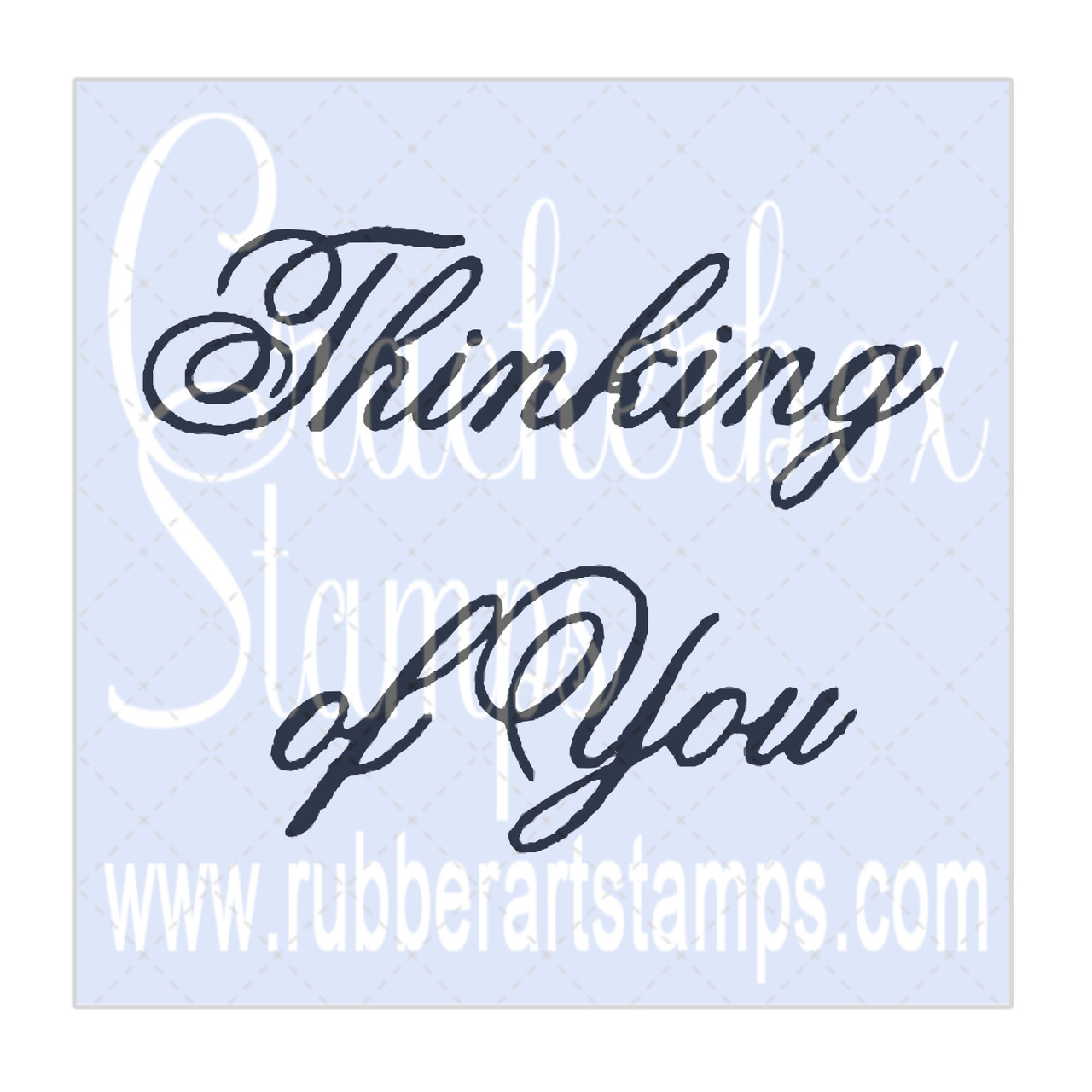 Thinking of You Swirly - Crackerbox Stamps