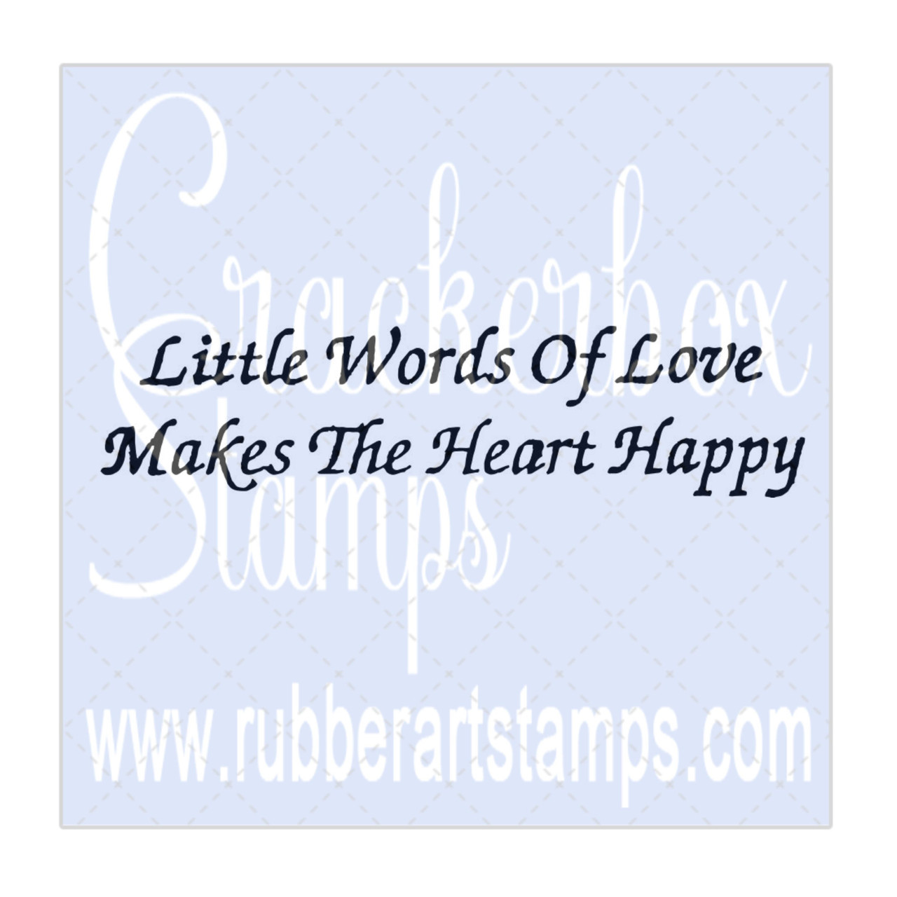 Little Words of Love - Crackerbox Stamps