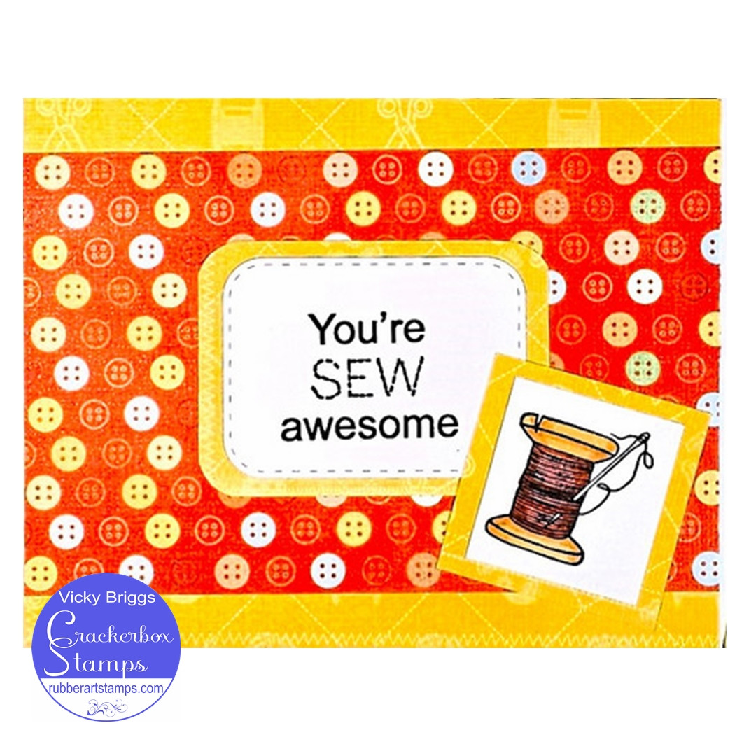 Sew Awesome - Crackerbox Stamps