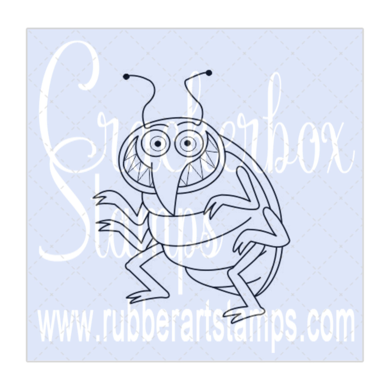 Bug Smiling - Crackerbox Stamps