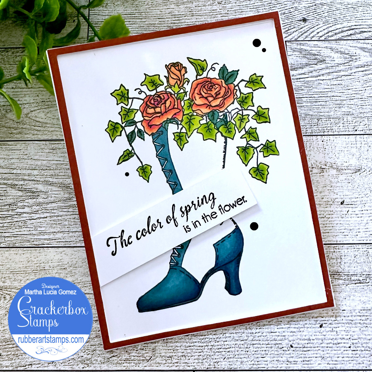 The Color of Spring Card - Crackerbox Stamps