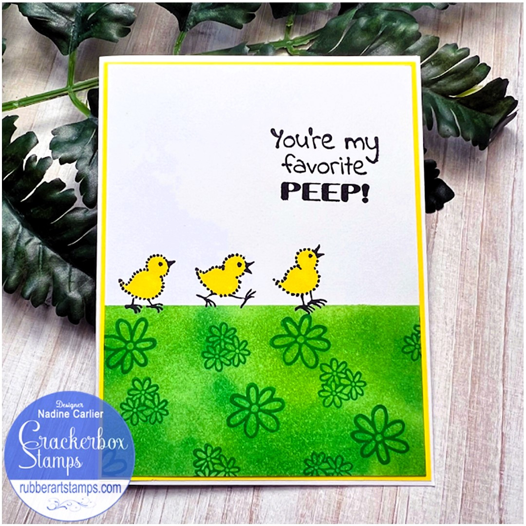 Favorite Peep Easter Spring Card - Crackerbox Stamps