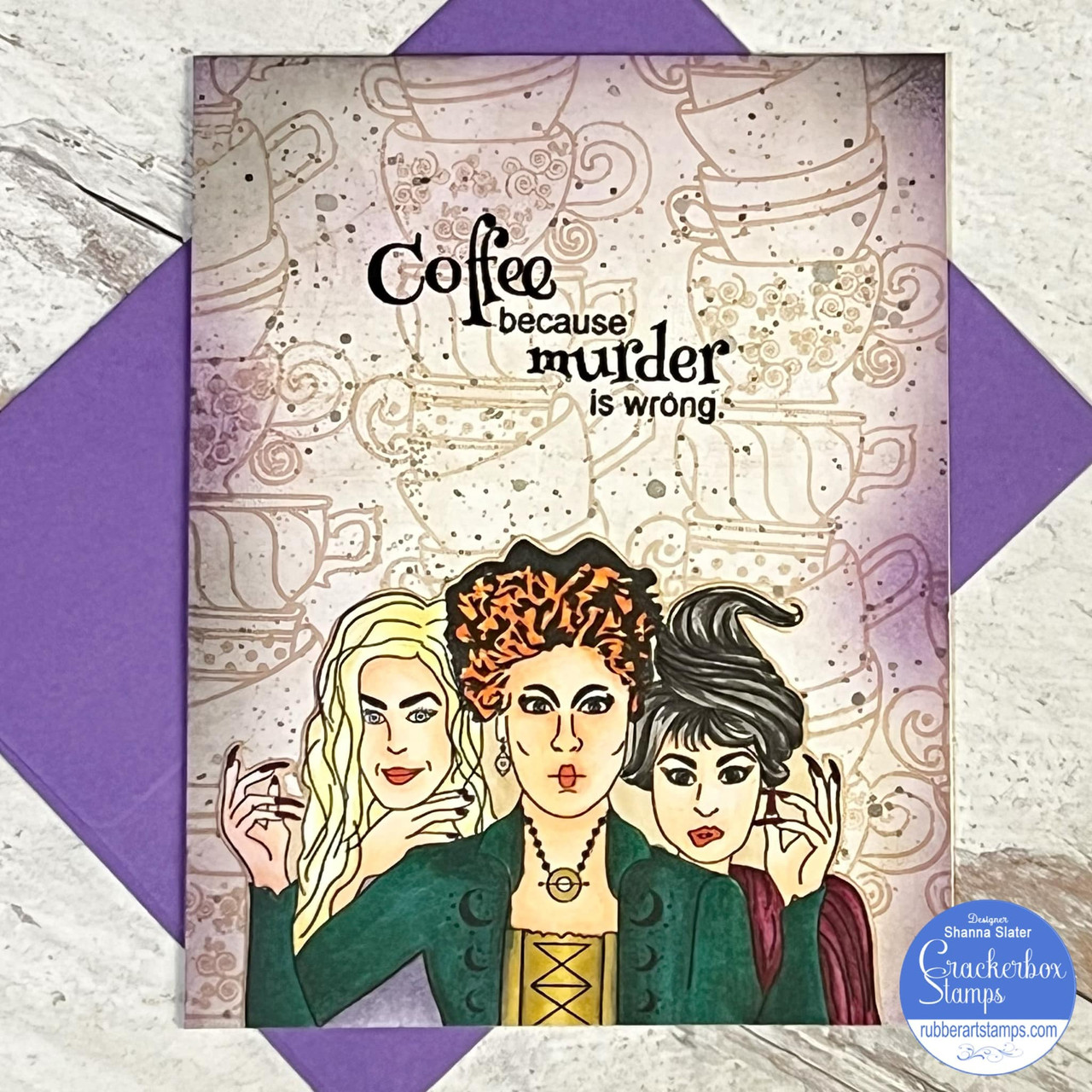 Sanderson Sisters - Crackerbox Stamps