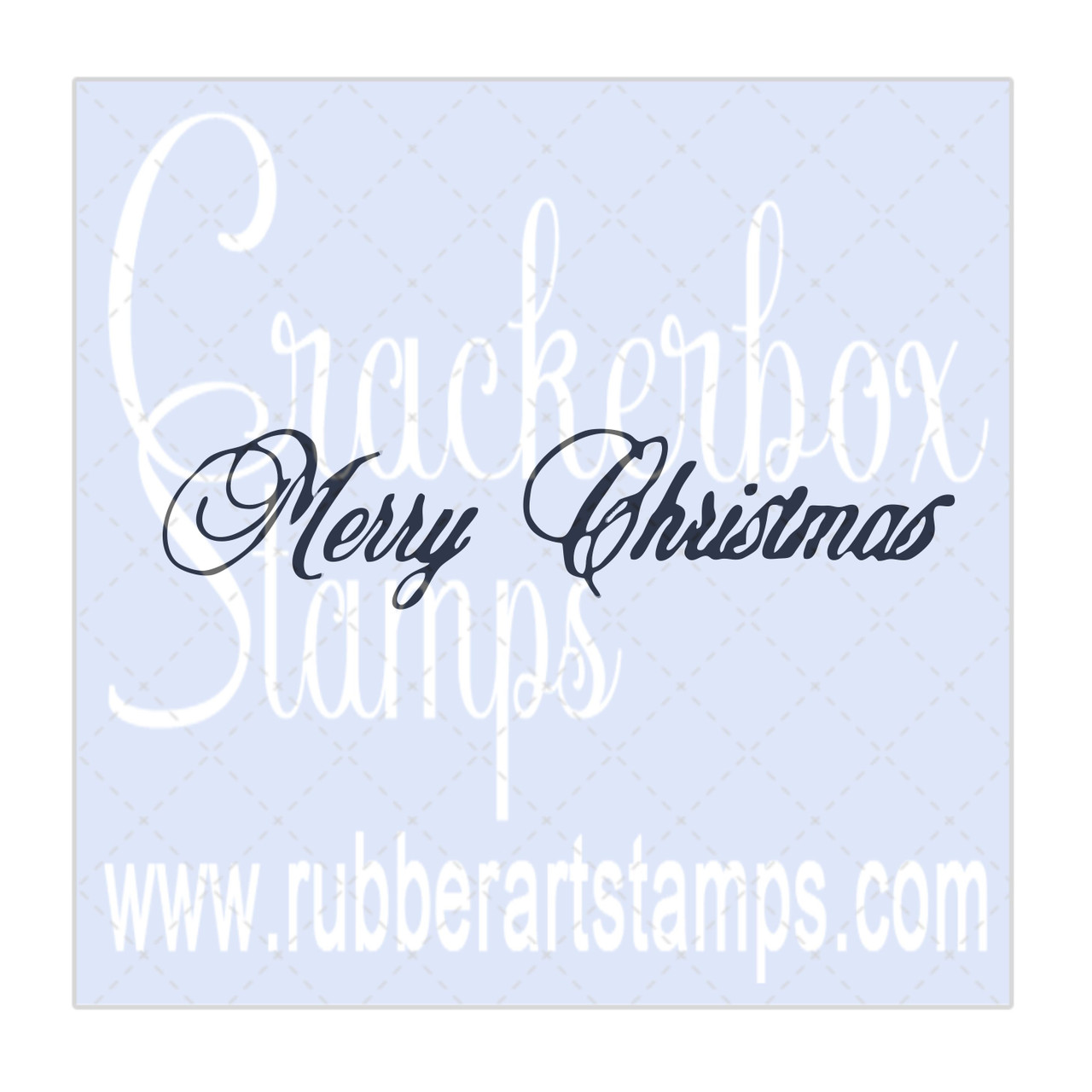 Merry Christmas Script - Crackerbox Stamps