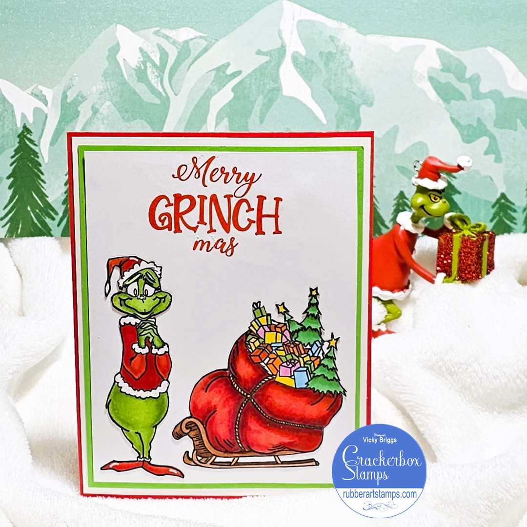 Grinch And Sleigh Card