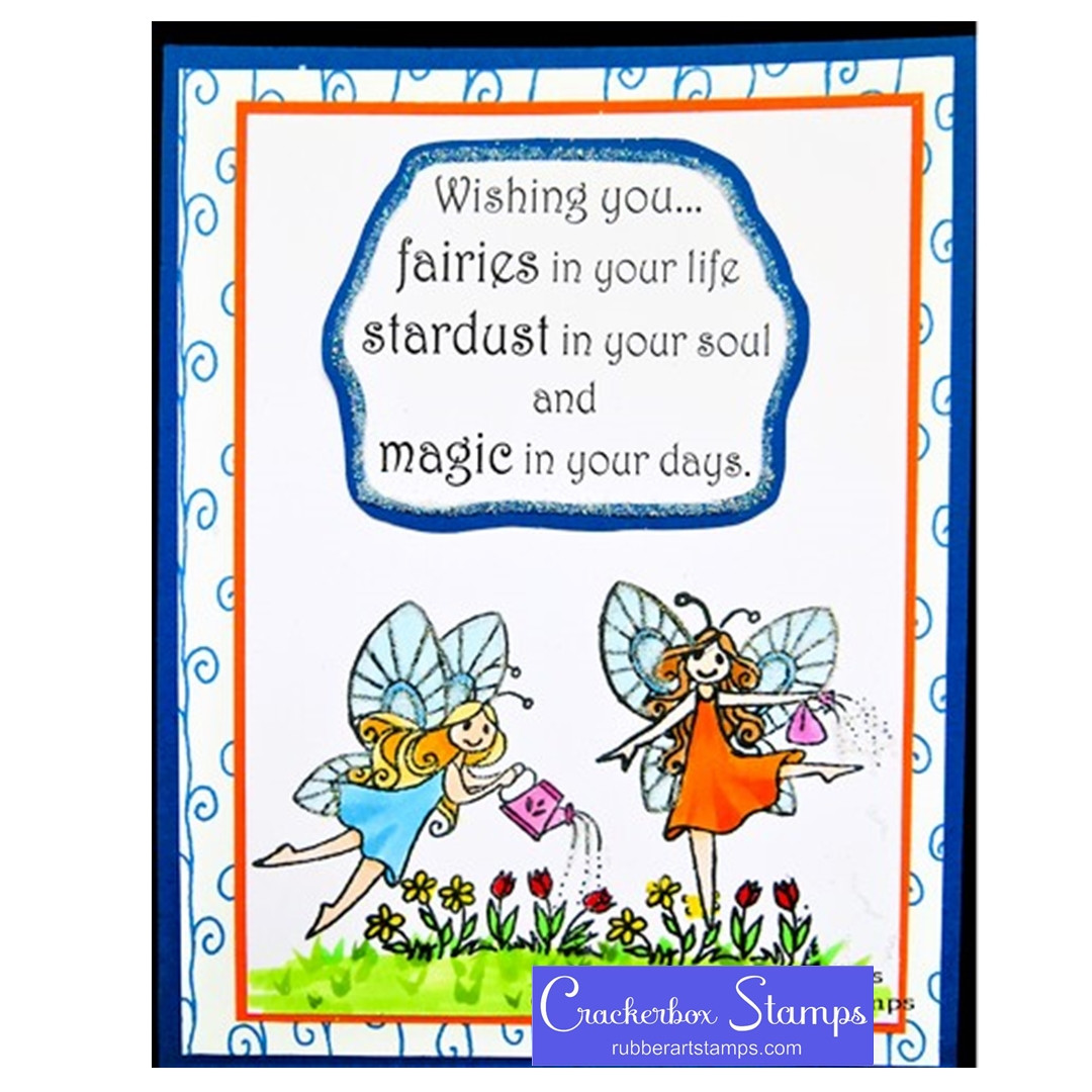 Fairies, Stardust, Magic - Crackerbox Stamps