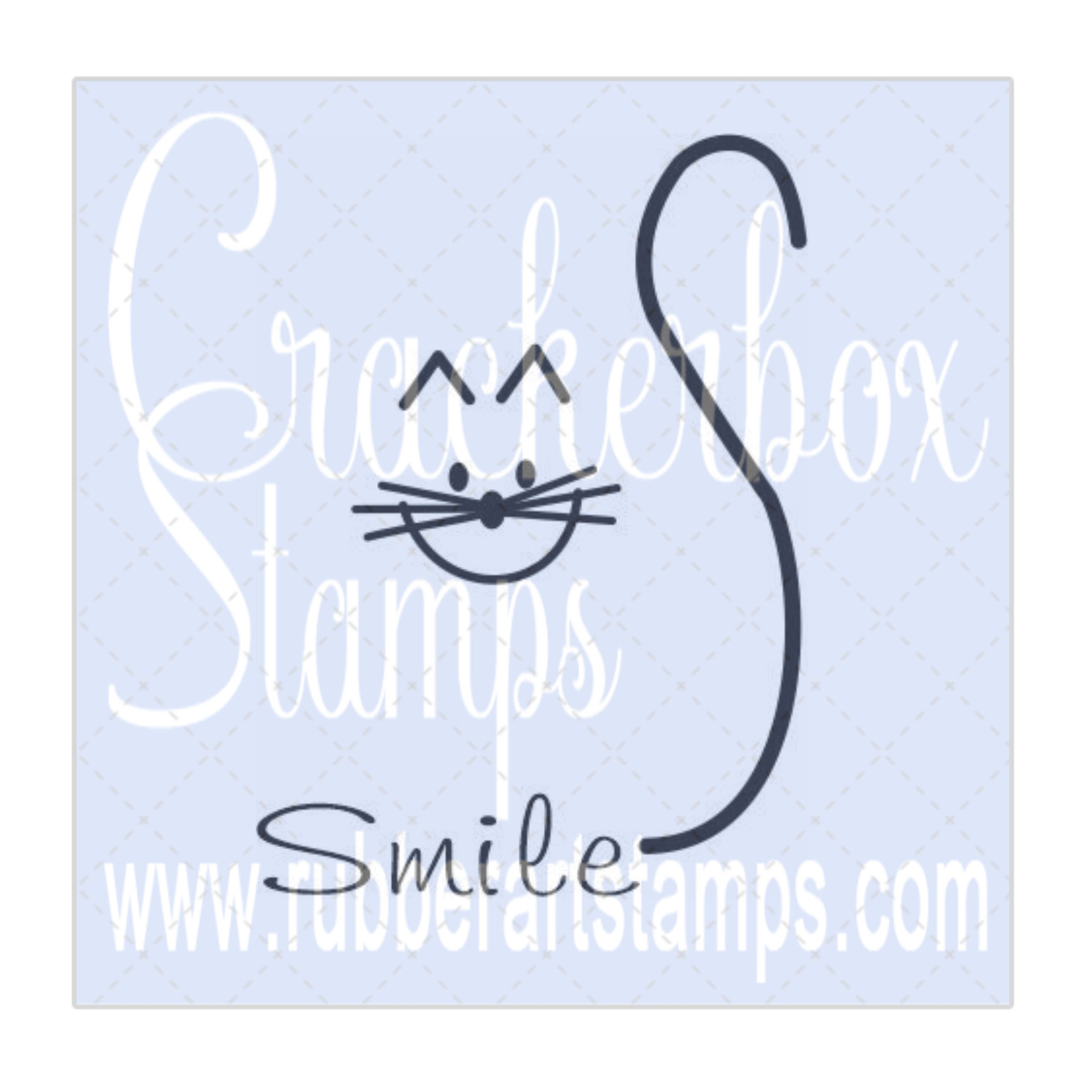 Cat Smiling - Crackerbox Stamps