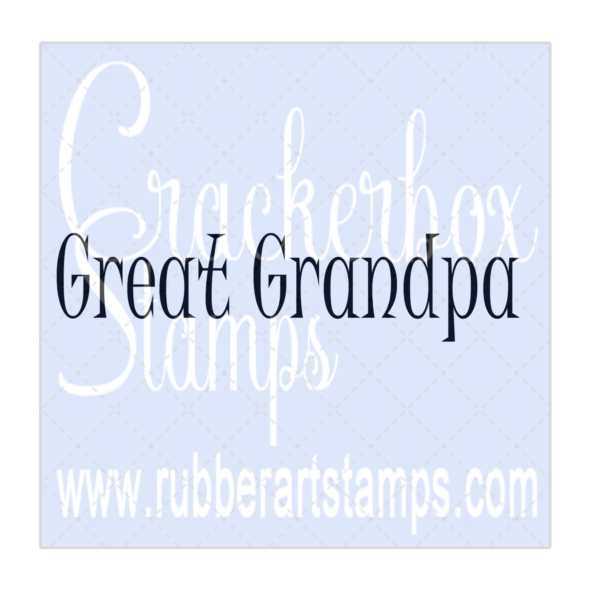 Dad Grandpa - Crackerbox Stamps