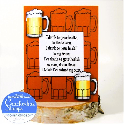 Drinking To Your Health - Crackerbox Stamps