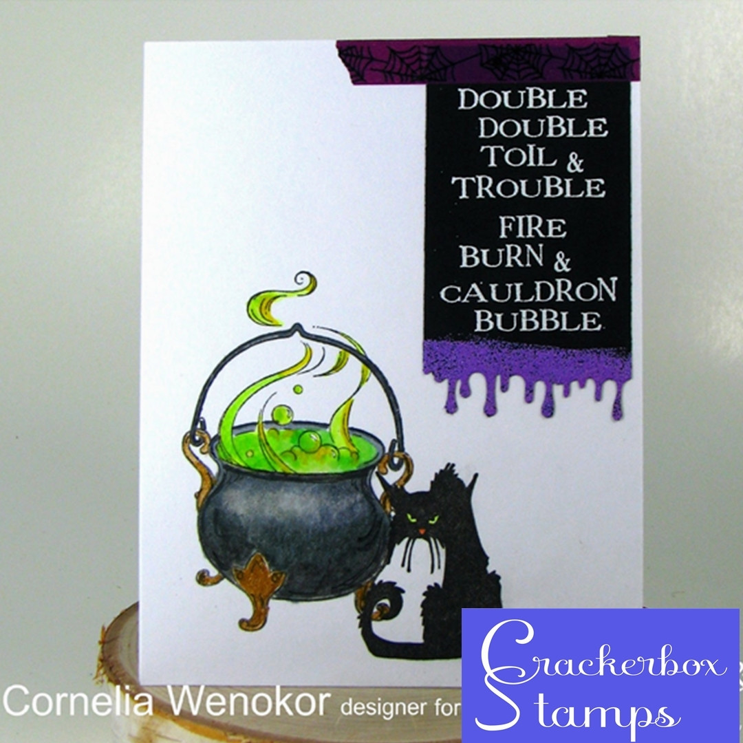 Crabby Cat - Crackerbox Stamps