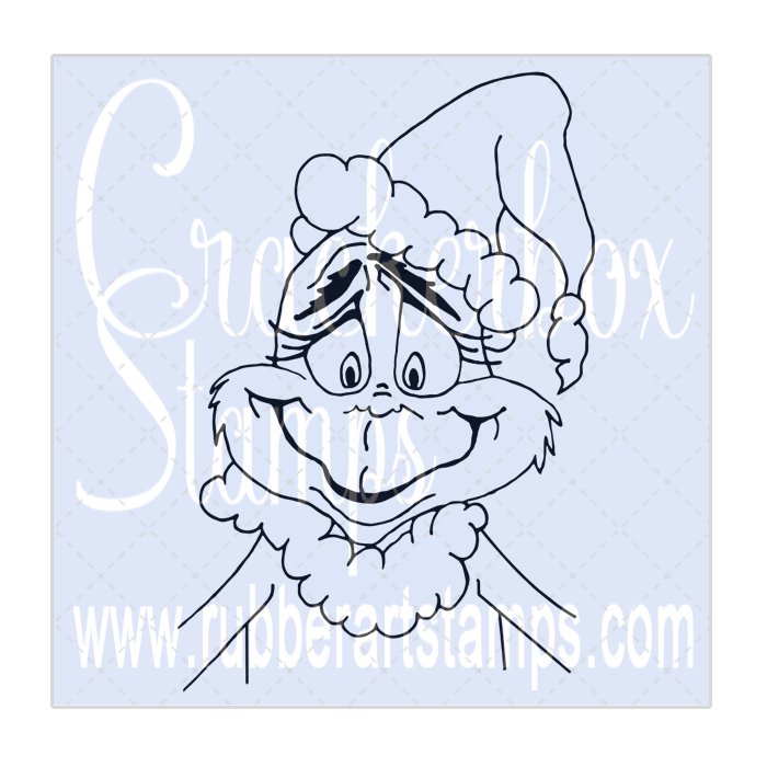 Grinch Head Image - Crackerbox Stamps