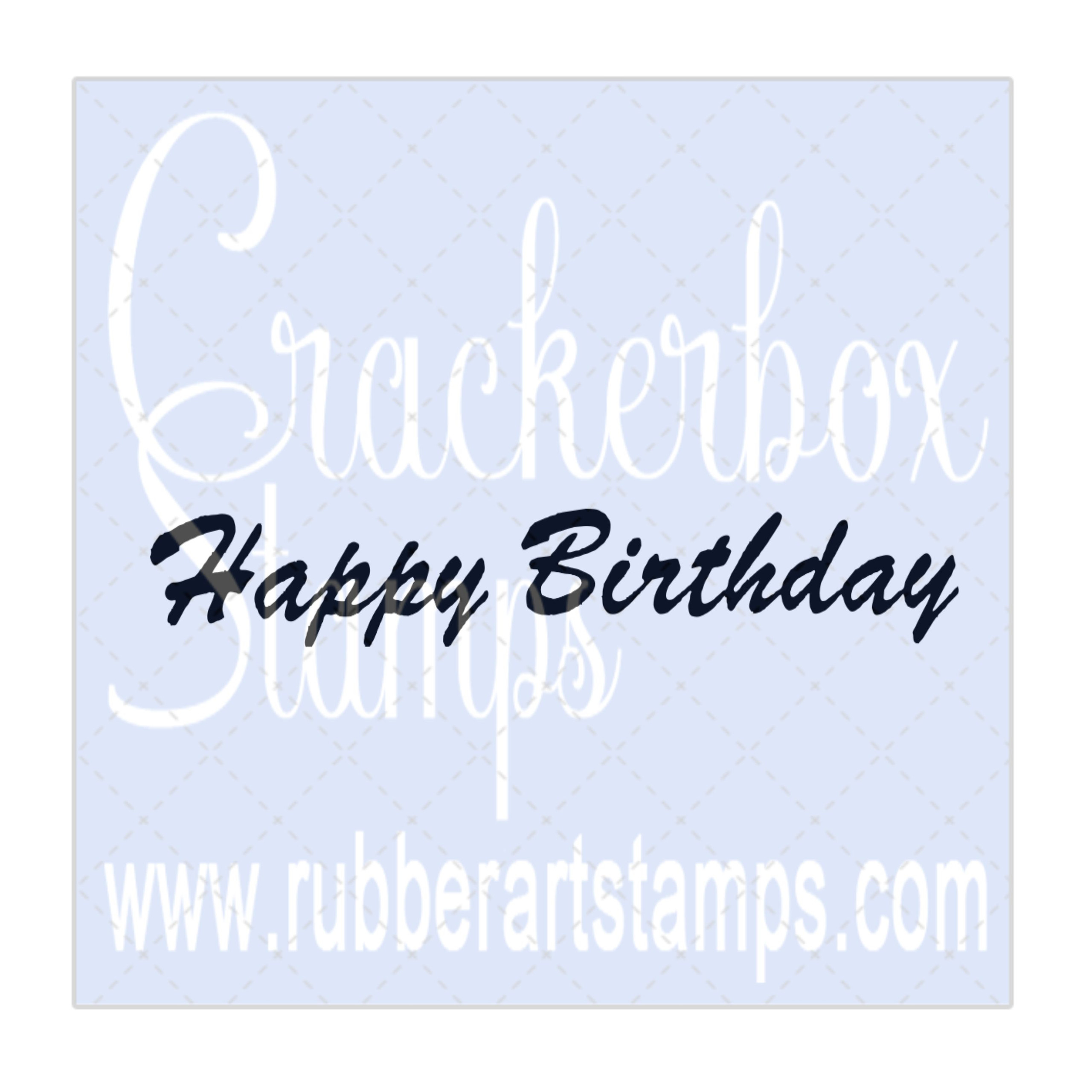 Happy Birthday Long - Crackerbox Stamps
