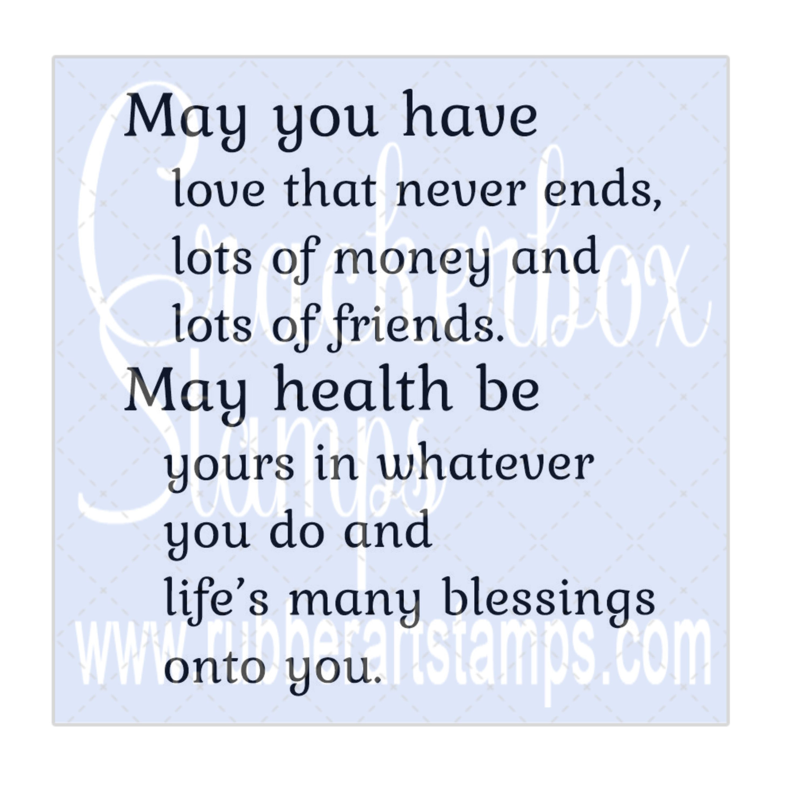 May You Have - Crackerbox Stamps