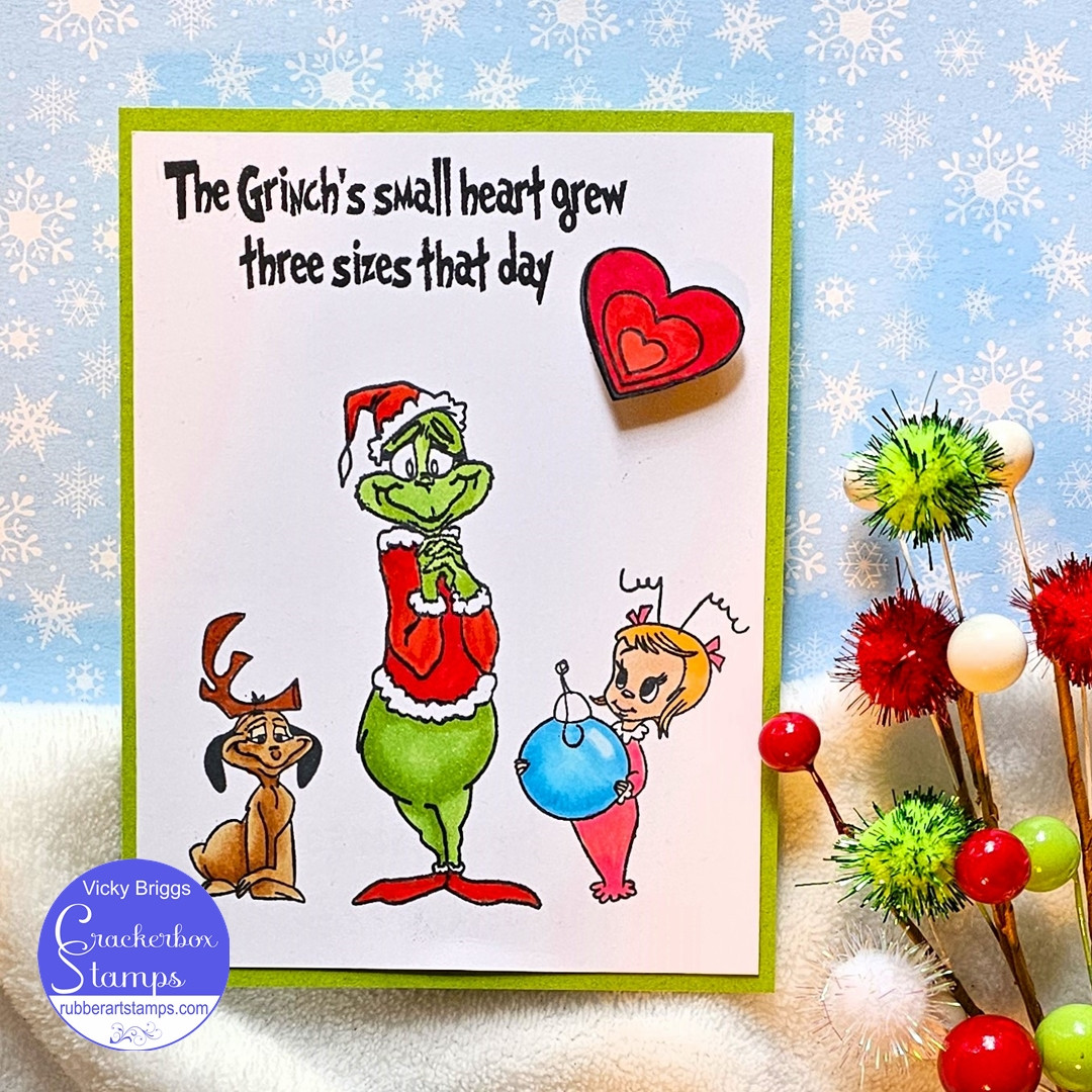 Grinch and Max - Crackerbox Stamps
