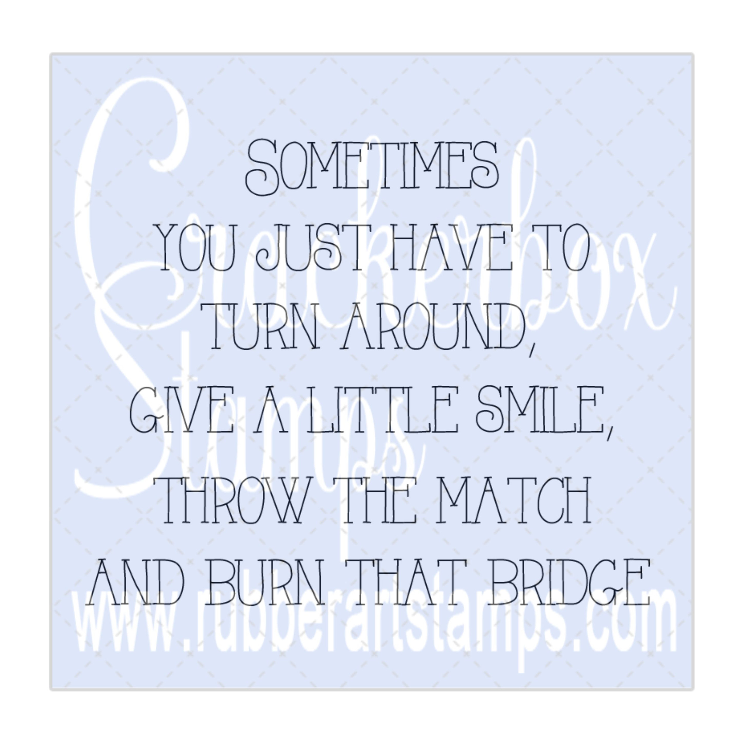 Throw the Match - Crackerbox Stamps