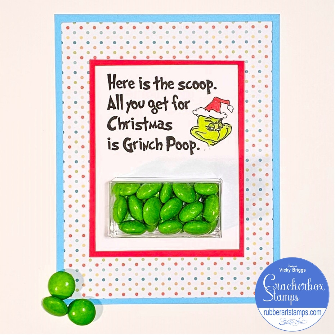 Grinch Poop Candy Card