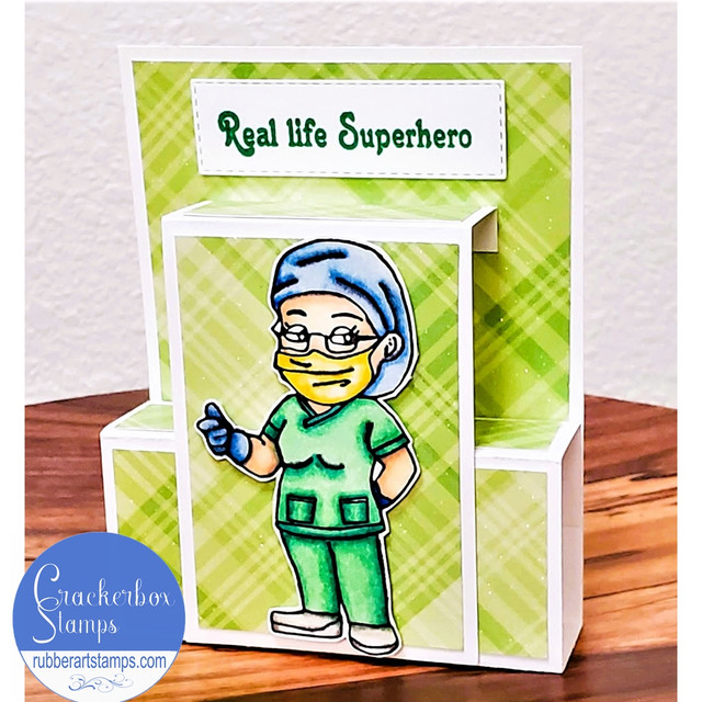 Stand Up Superhero - Crackerbox Stamps