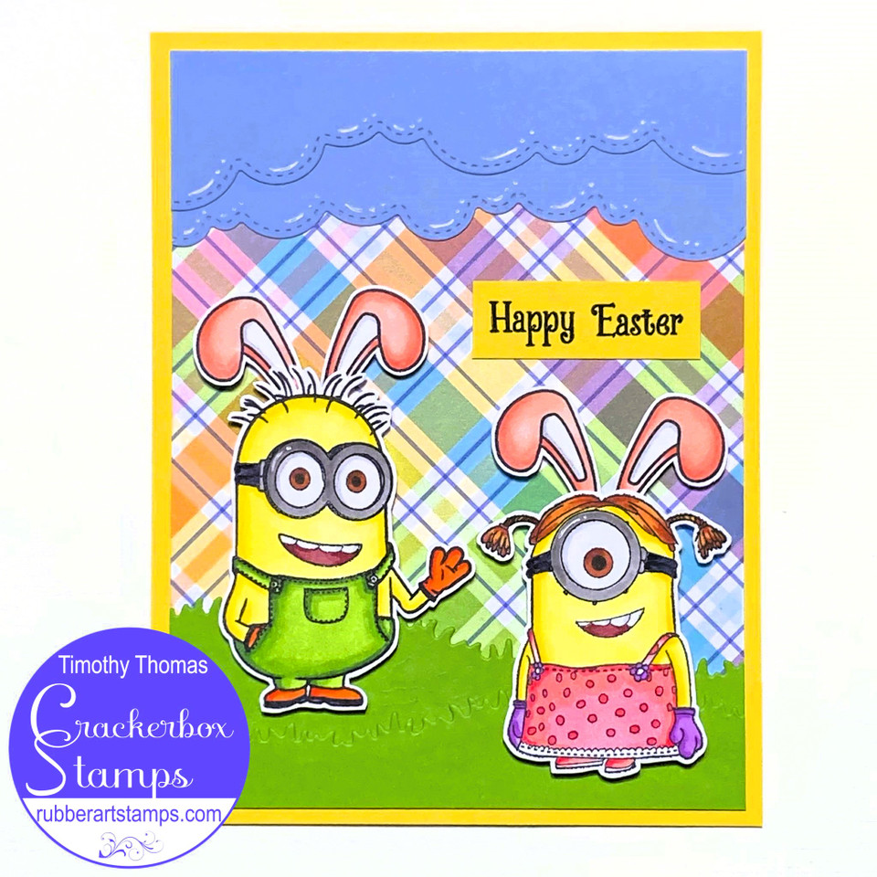 Minions Lucy And Phil Easter Bunny Card