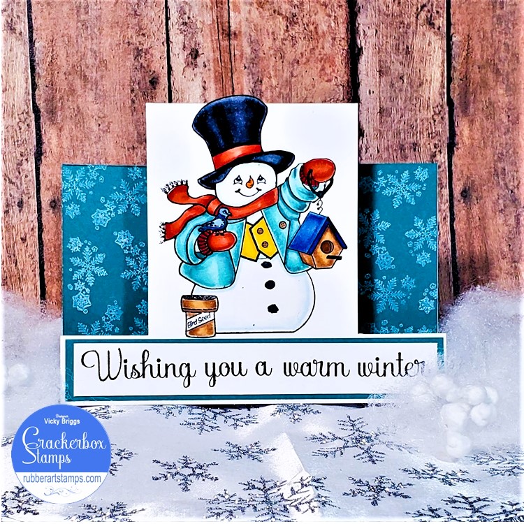 Happy Snowman Step Card