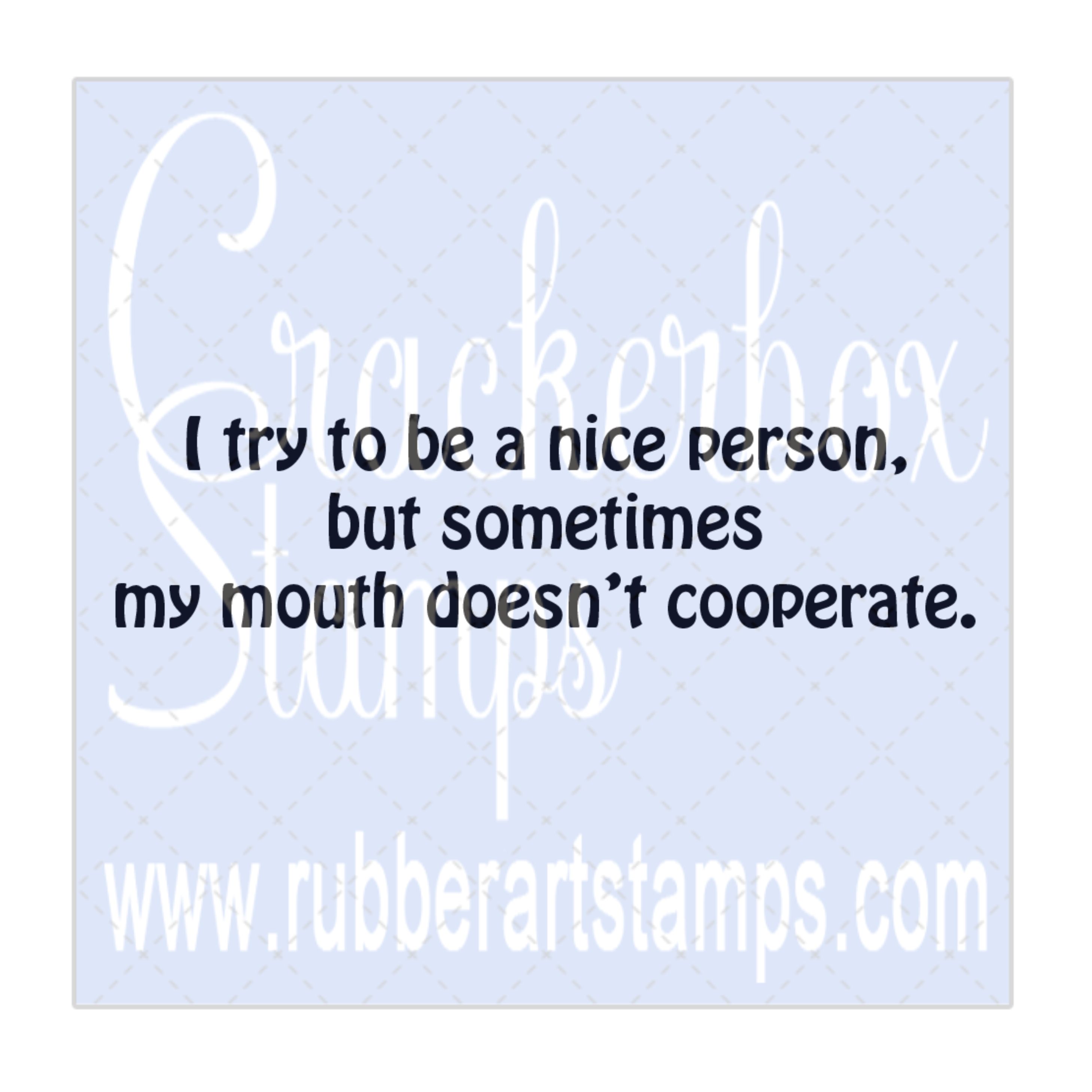 Nice Person - Crackerbox Stamps