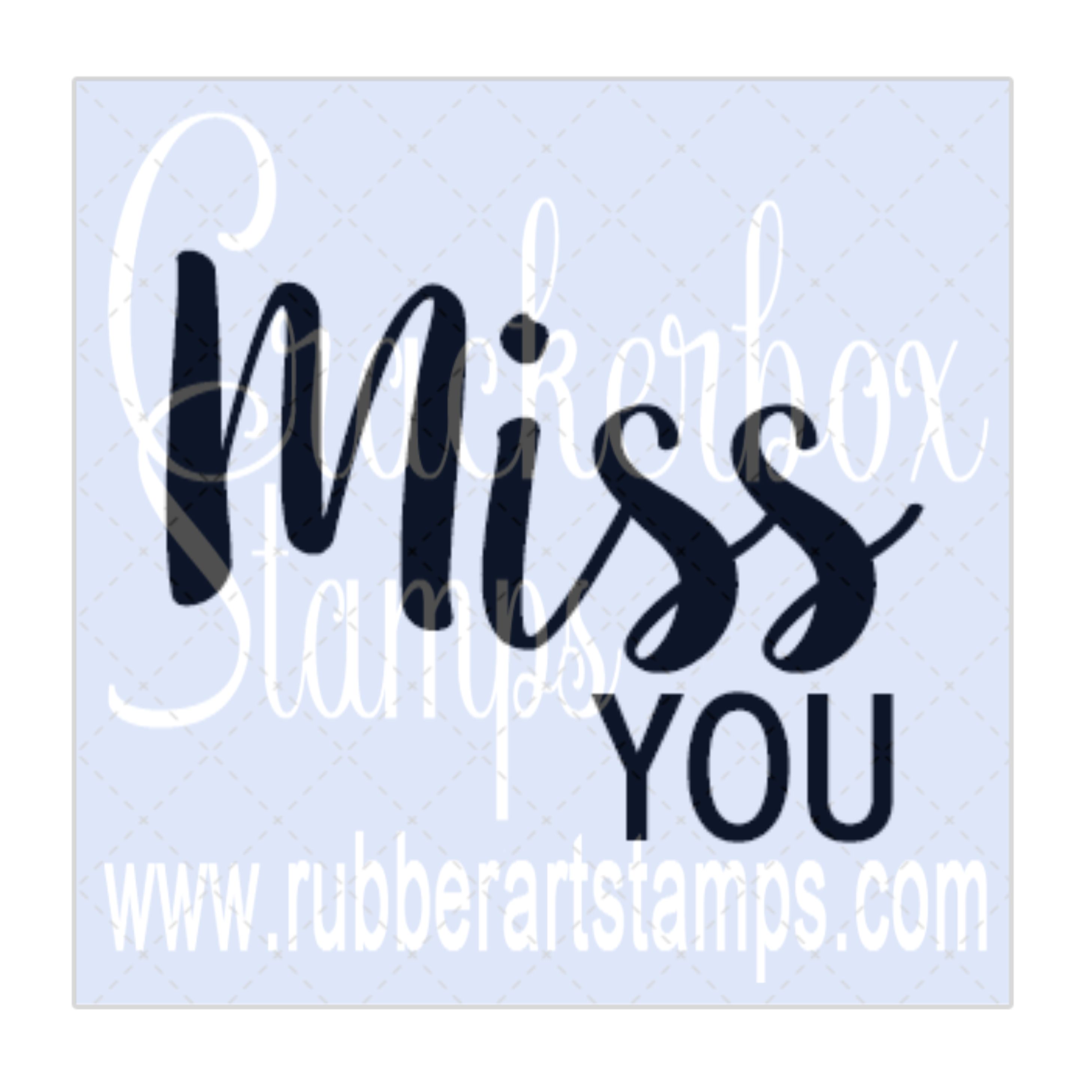 Miss You Simple - Crackerbox Stamps