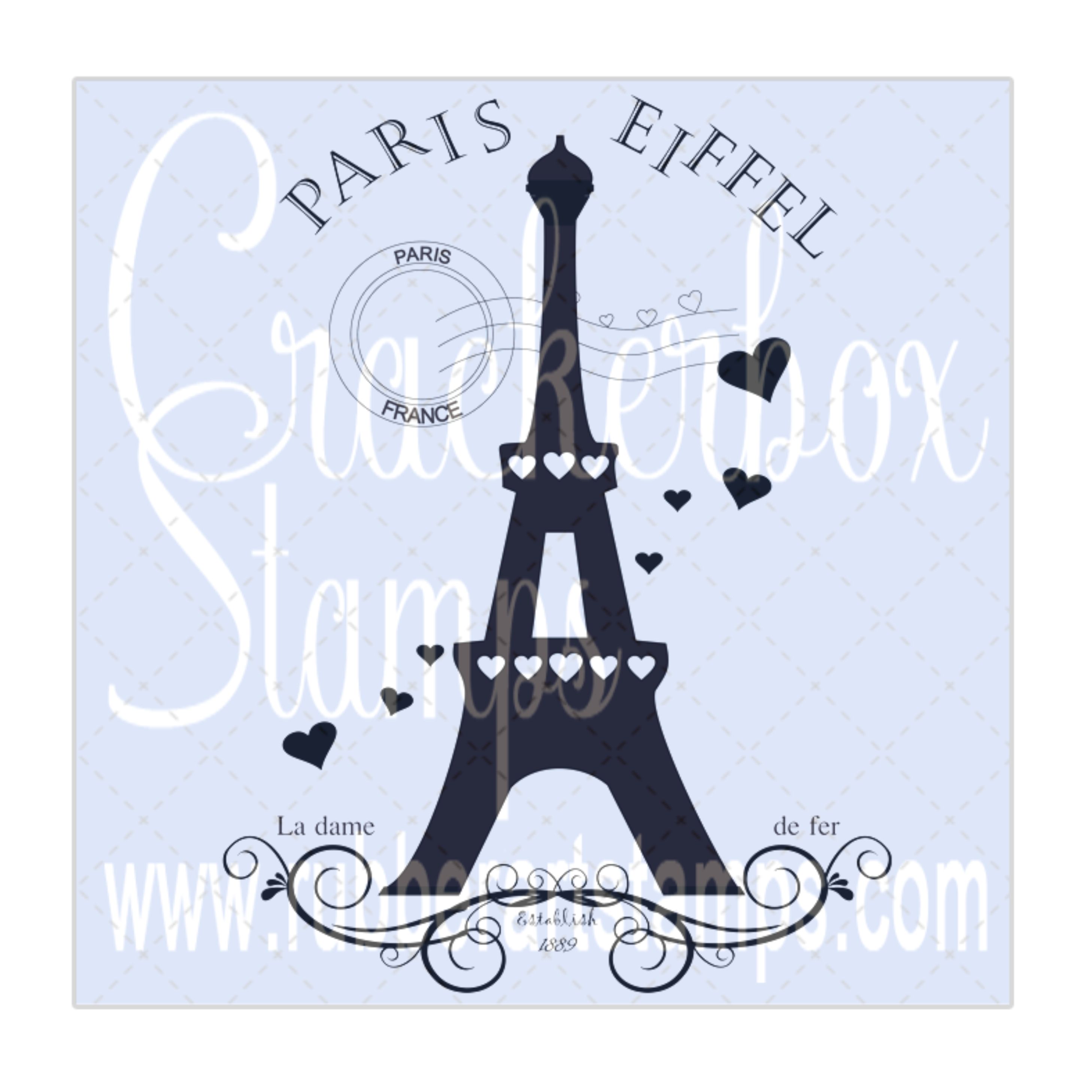 Eiffel Tower Paris - Crackerbox Stamps